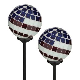 Americana Mosaic Solar Stake Set/2 - Flag